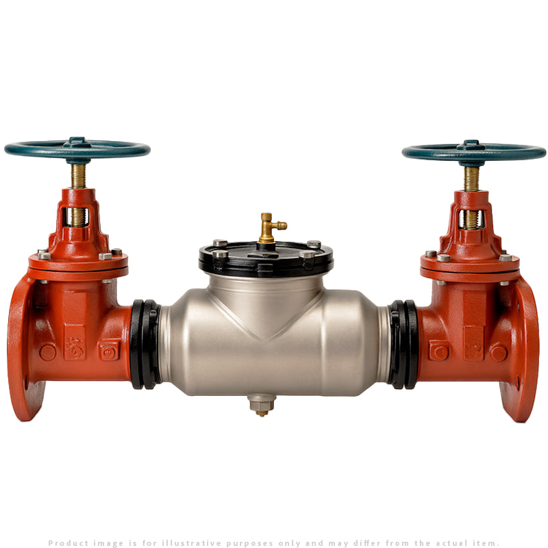 Zurn 4" 350AST DCVA Backflow Preventer | Stainless Body, NRS, Flanged