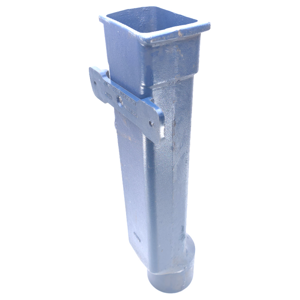 Zurn Z191 5" x 4" x 24" Cast Iron Downspout Boot: Gutter to Drain Pipe