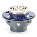 Zurn ZN415-5B Floor Drain with Medium-Duty 5" Round Nickel Bronze Stra