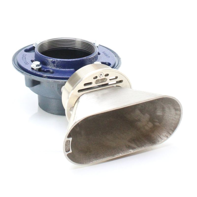 Zurn ZN415-BF Funnel Floor Drain - Open Throat Oval Funnel
