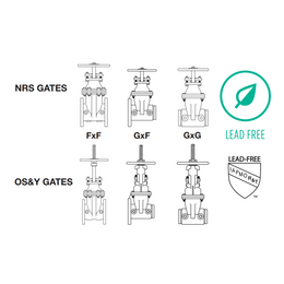 Zurn Wilkins 48OSYG Resilient Wedge Gate Valve, Open Stem & Yoke, Groo