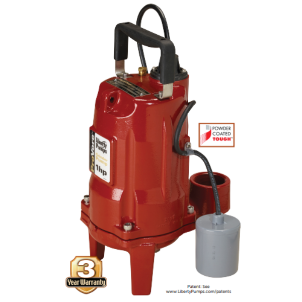 Liberty Pumps LE51M-2 1/2 HP 115V Submersible Sewage Pump 25' Cord