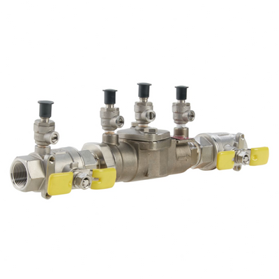Watts SS007M3-QT 1/2" Stainless Steel Double Check Valve Assembly Back