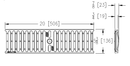 Zurn P6-DGC 6" Wide Ductile Iron Slotted Grate Class C for Z886-DGC TD