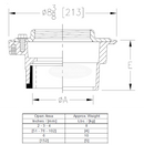Zurn Z415-P Floor Drain Body with Clamping Collar (4" Clamp Collar)
