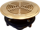 Zurn ZN415-9R Floor Drain with 9" Round Nickel Bronze Strainer with Su